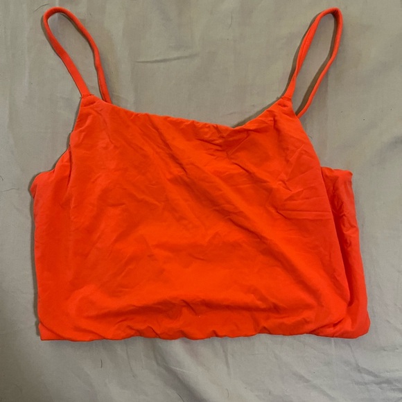SKIMS | Tops | Nwot Skims Red Open Back Cropped Tank | Poshmark